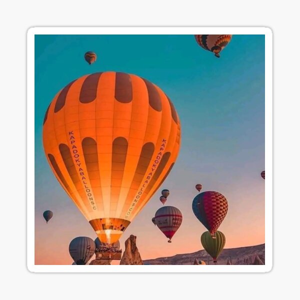 "air balloon" Sticker for Sale by Abdo0411 | Redbubble