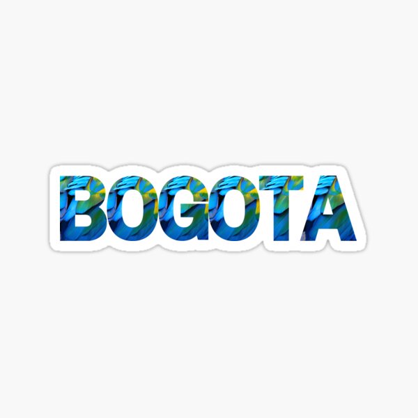 "Bogota!" Sticker for Sale by SimpleCosyLifee | Redbubble