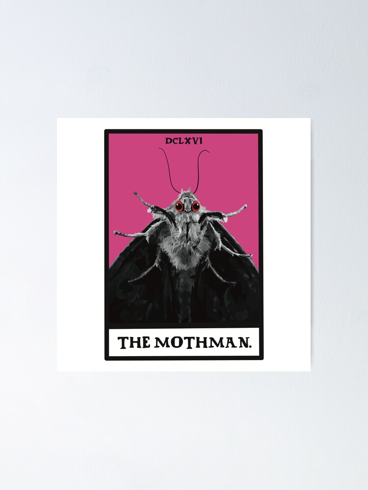 "Mothman Tarot Card" Poster for Sale by SarasaurusArt | Redbubble