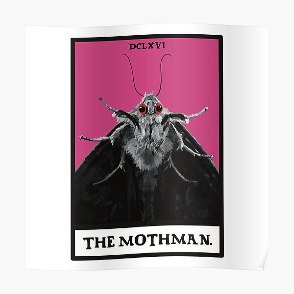 "Mothman Tarot Card" Poster for Sale by SarasaurusArt | Redbubble