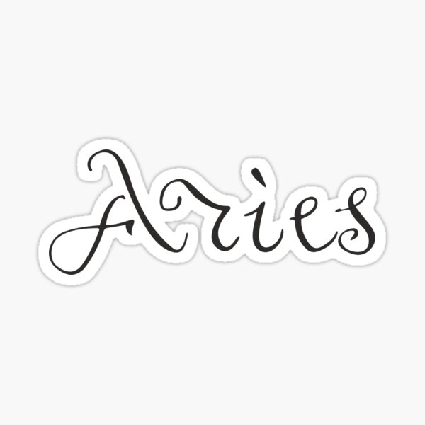 "Aries" Sticker for Sale by oleo79 | Redbubble