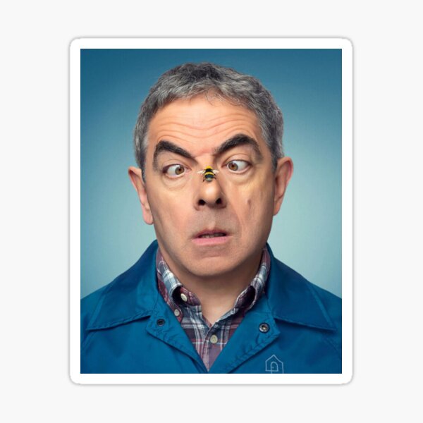 "Man Vs Bee Mr Bean" Sticker for Sale by ImpactShop | Redbubble