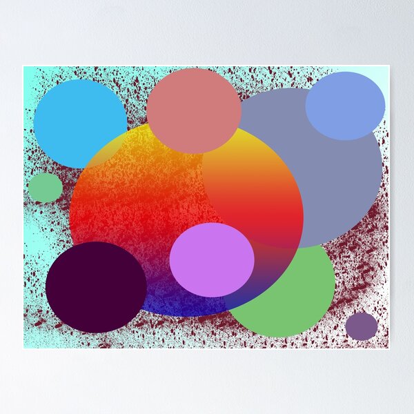 "Heavy Colors" Poster for Sale by Weston Design LLC | Redbubble