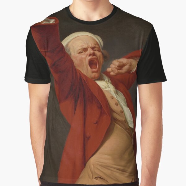 "Self Portrait, Yawning | Joseph Ducreux | 1783 Art" T-shirt by CJET ...