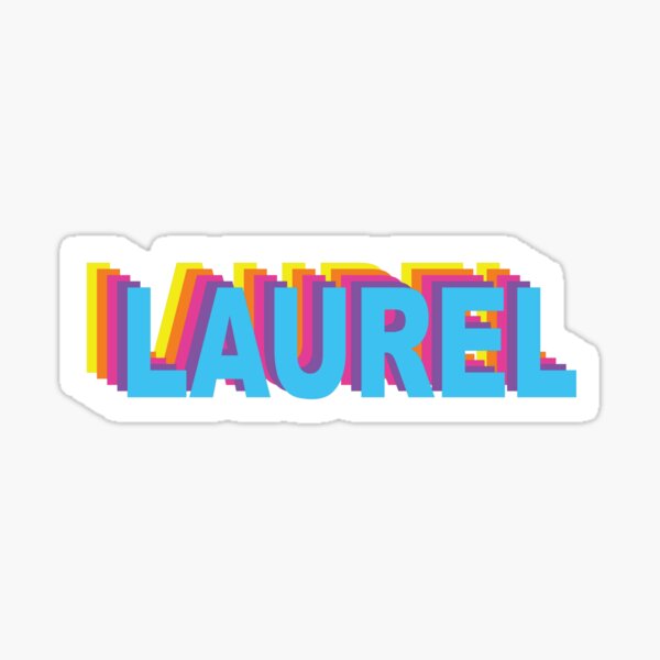 "Camp Laurel" Sticker for Sale by dddesignsnj | Redbubble