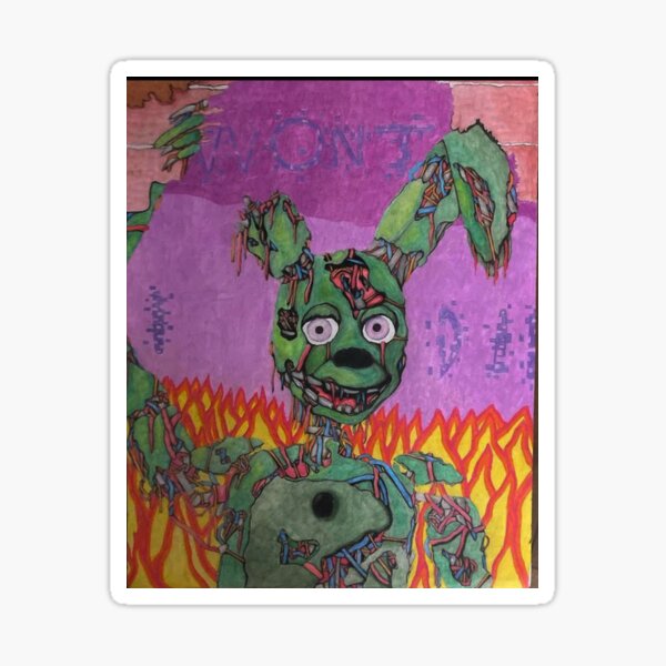 "Springtrap" Sticker for Sale by BET-designs | Redbubble
