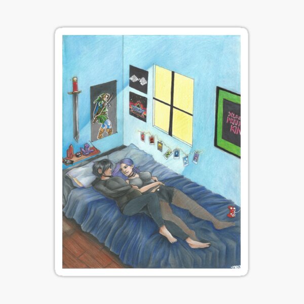 "Seb and Abi" Sticker for Sale by Nevermind-artss | Redbubble