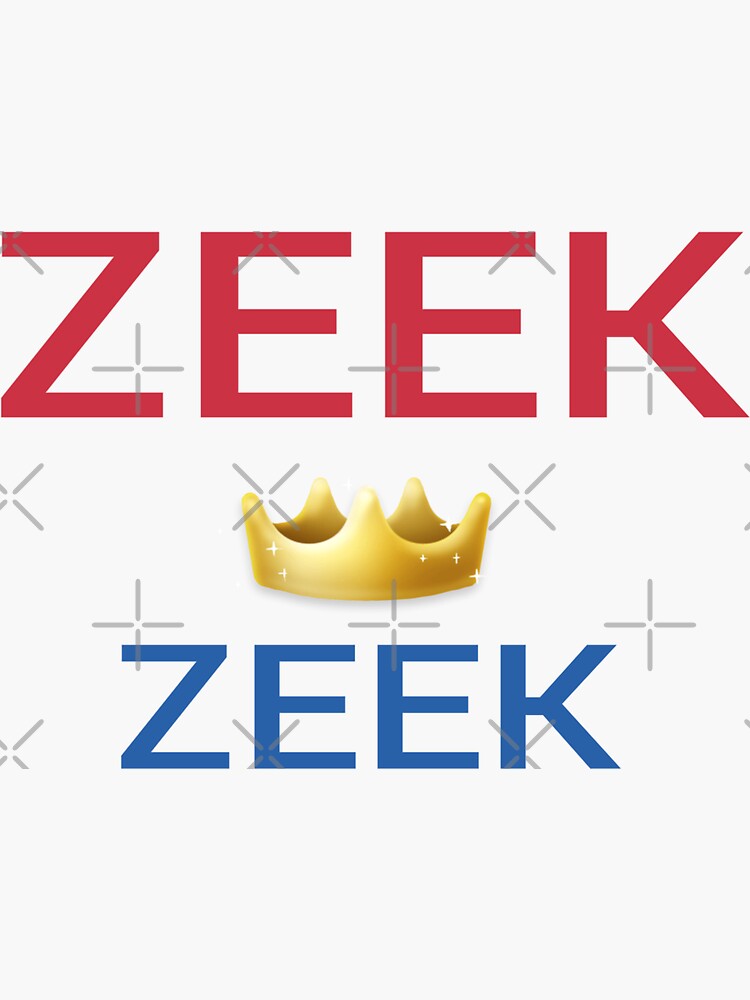 "ZEEK ZEEK" Sticker for Sale by Mohammad-kh | Redbubble