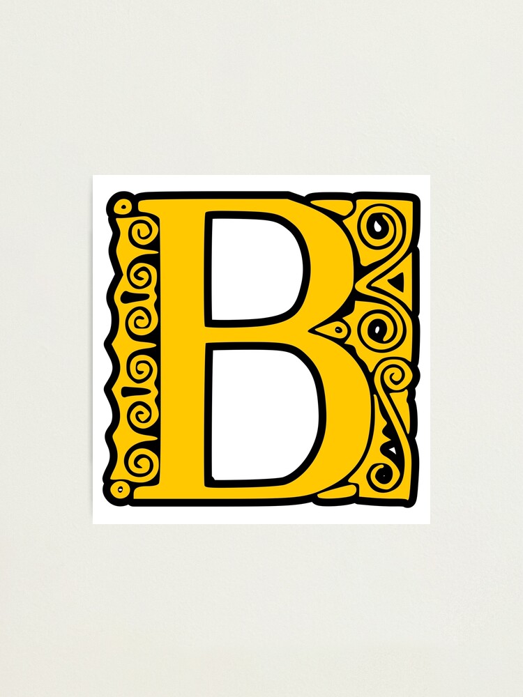 Lámina fotográfica «Caligrafía de la letra B» de Marvelpic | Redbubble