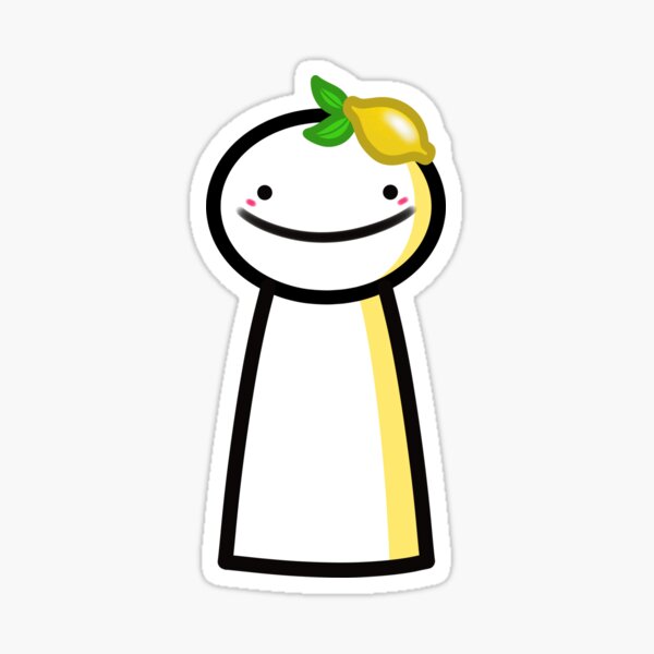 "Dream blob with a lemon" Sticker by Vixydraws | Redbubble