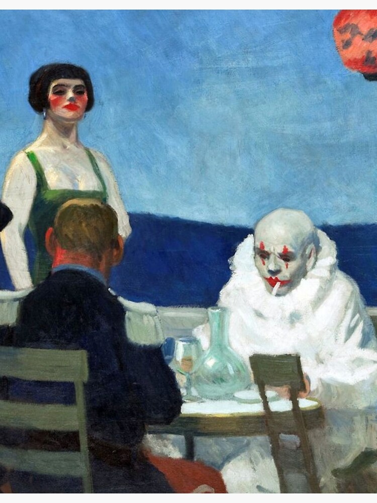 Edward Hopper Evening Blue Clown Premium Matte Vertical Poster sold by ...