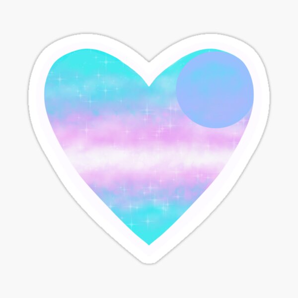 "Subtle Space Trans Flag" Sticker for Sale by sunflowerboym | Redbubble