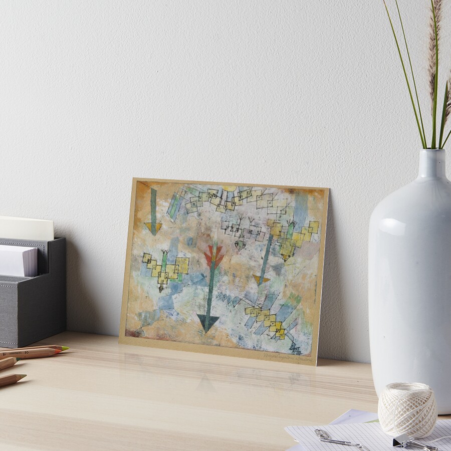 "Paul Klee Birds Swooping Down and Arrows ( Abstract pattern ...