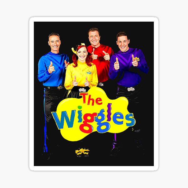"the wiggles" Sticker for Sale by mreadwino | Redbubble