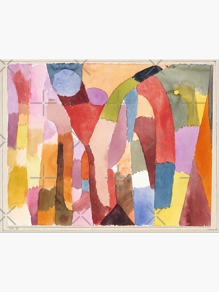 "Paul Klee Movement of Vaulted Chambers ( Abstract pattern ...
