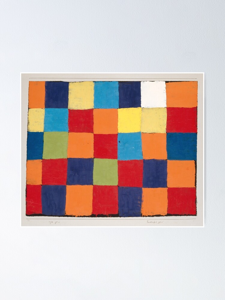 "Paul Klee Color chart ‘Qu 1’ ( Abstract pattern· expressionism ...