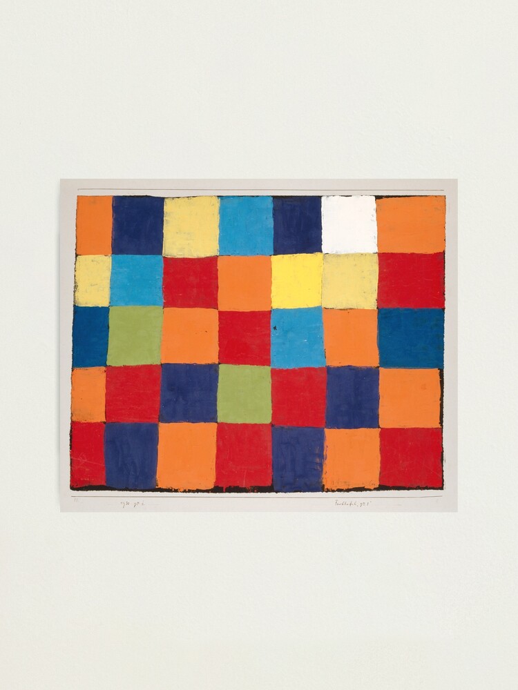 "Paul Klee Color chart ‘Qu 1’ ( Abstract pattern· expressionism ...