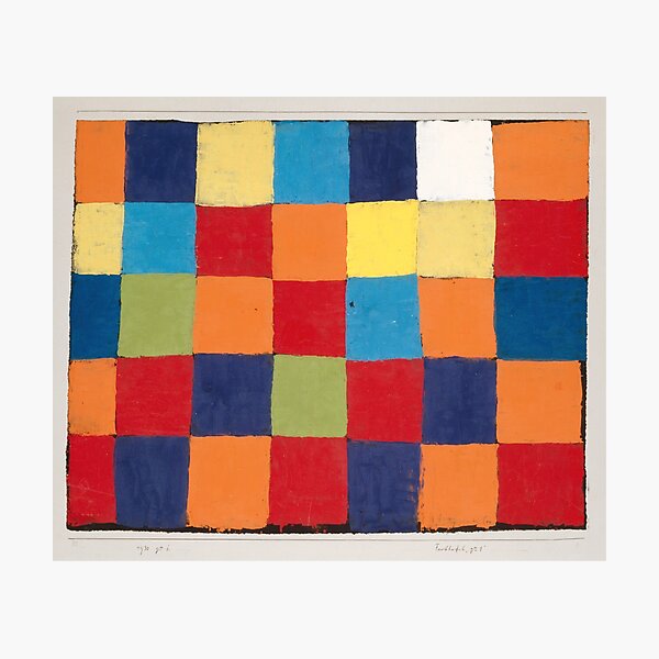 "Paul Klee Color chart ‘Qu 1’ ( Abstract pattern· expressionism ...