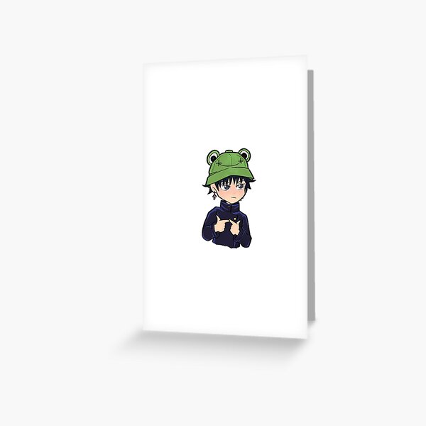"Megumi in a frog bucket hat!!" Greeting Card for Sale by dabidraws ...