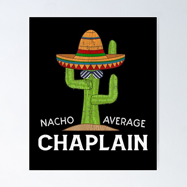 "Fun Funny chaplain Humor Gifts, Funny Cactus illustration distressed ...