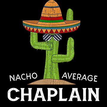 "Fun Funny chaplain Humor Gifts, Funny Cactus illustration distressed ...