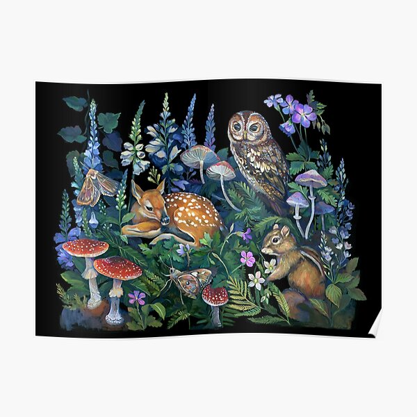 "Enchanted Forest" Poster for Sale by claramcallister | Redbubble