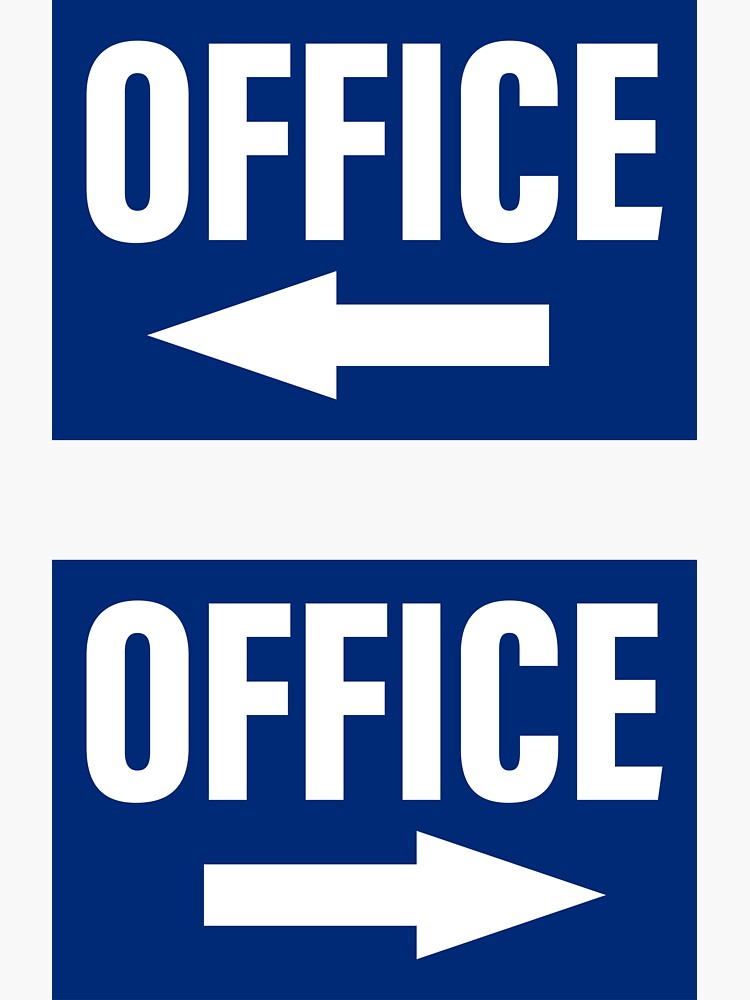 "Office Sign" Sticker for Sale by StickDeco | Redbubble