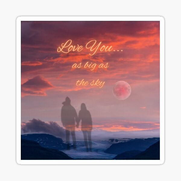 "Romantic night sky...This is a romantic design for couples in love ...