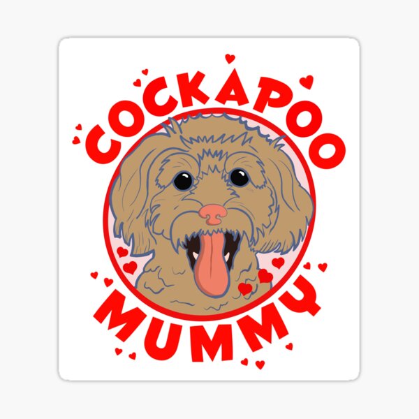 "Cockapoo Mummy" Sticker for Sale by BumbleBearArtUK | Redbubble