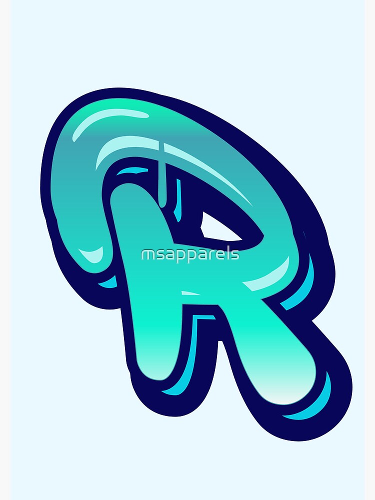 Cuaderno de espiral «Letras de graffiti, letra R, letra mayúscula R ...