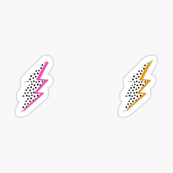 "Preppy Sticker Pack of 2 Lightning Bolts" Sticker for Sale by ...