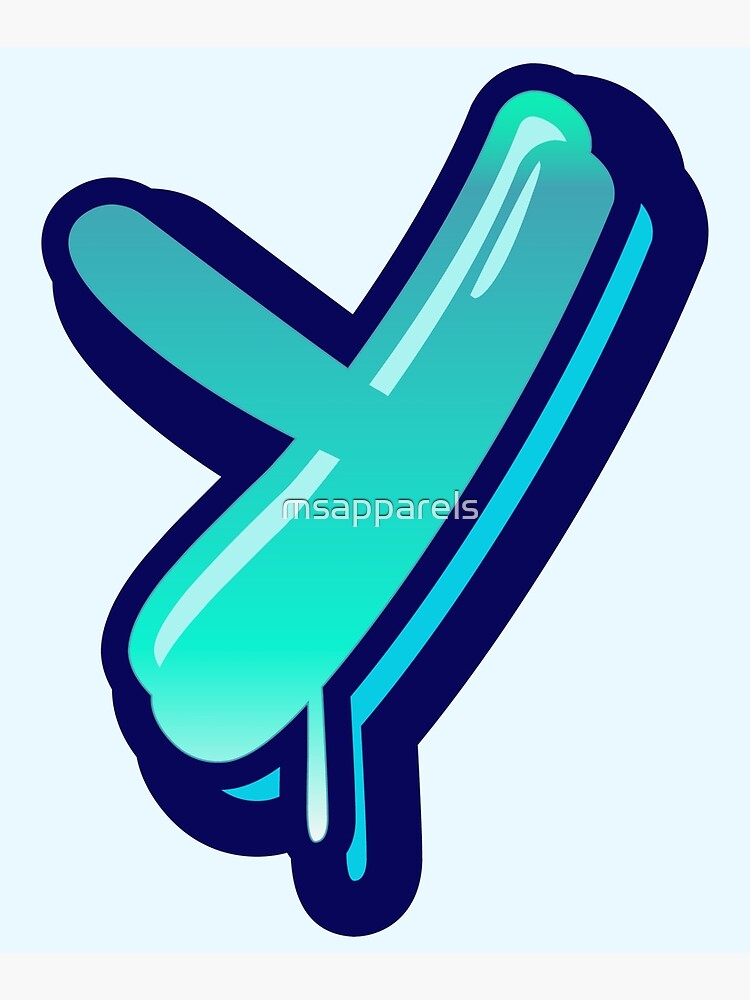 Poster « Lettres graffiti, lettre Y, lettre majuscule Y, alphabet ...