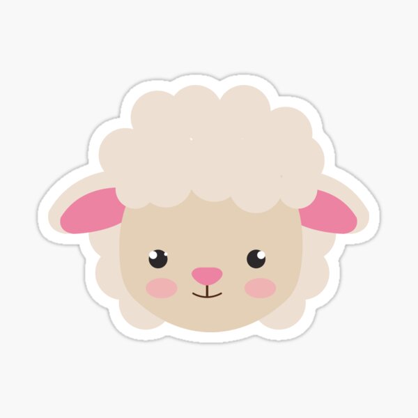 "Cute Sheep Sticker for Eid" Sticker for Sale by 55bubbles | Redbubble