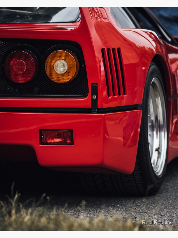 "Ferrari F40" Sticker for Sale by rrobbins16 | Redbubble