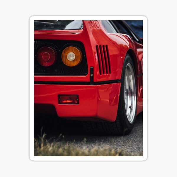 "Ferrari F40" Sticker for Sale by rrobbins16 | Redbubble