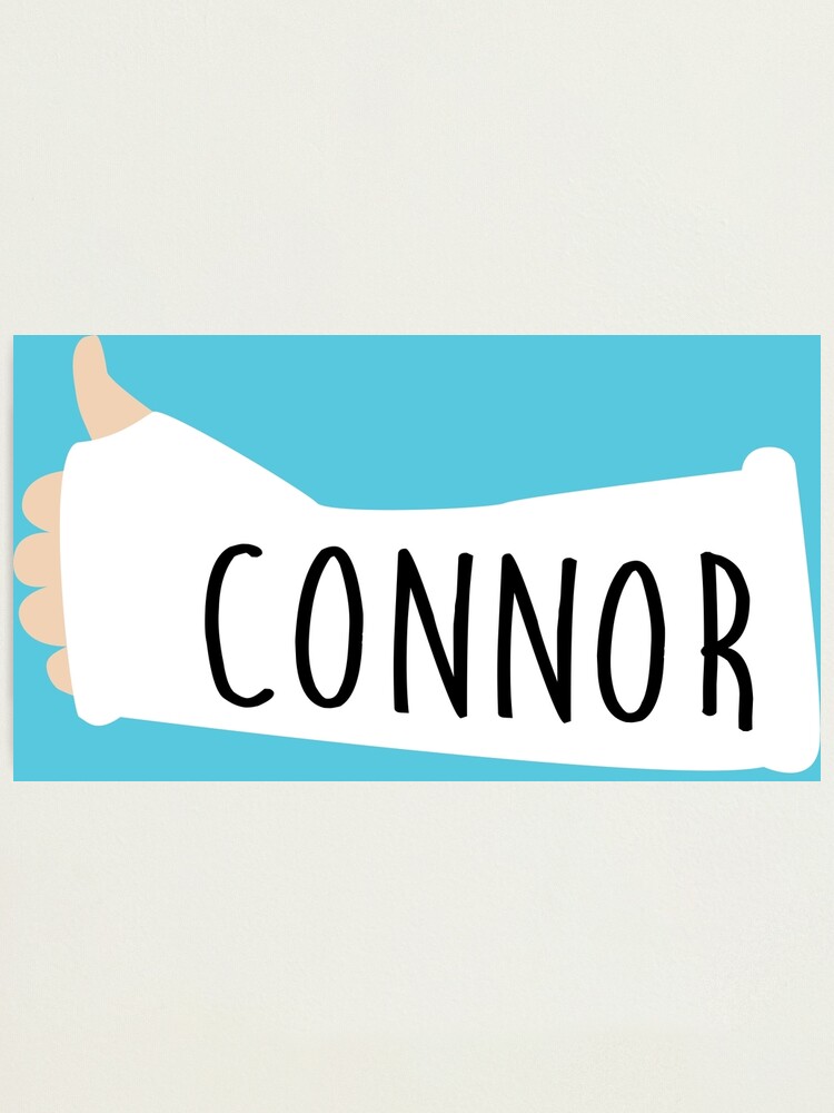 "CONNOR signed Dear Evan Hansen Arm Cast" Photographic Print by ...