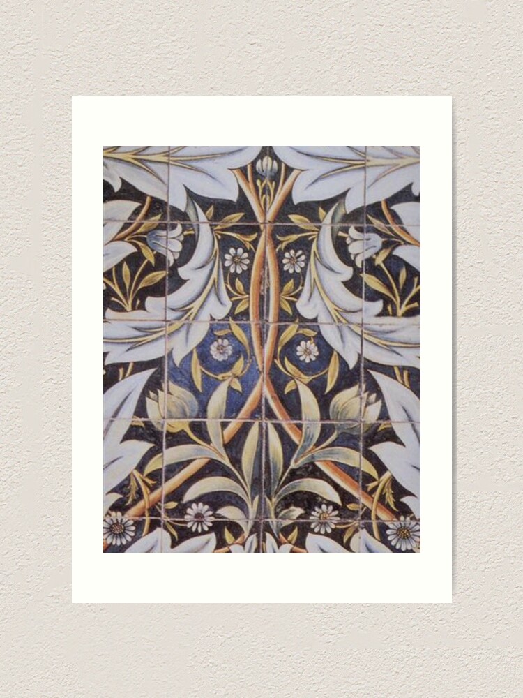 "Panel of ceramic tiles designWilliam Morris Panel of ceramic tiles ...