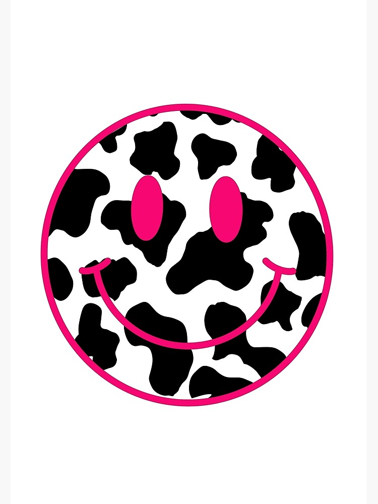 "cow smiley face" Art Print for Sale by Emalee6302 | Redbubble