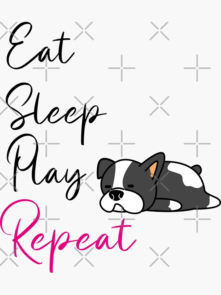 "Cute dog sleeping" Sticker for Sale by ArtCreativeSACB | Redbubble