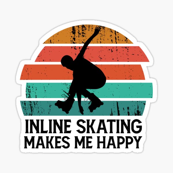 "Inline Skating Make" Sticker for Sale by Tevaro | Redbubble