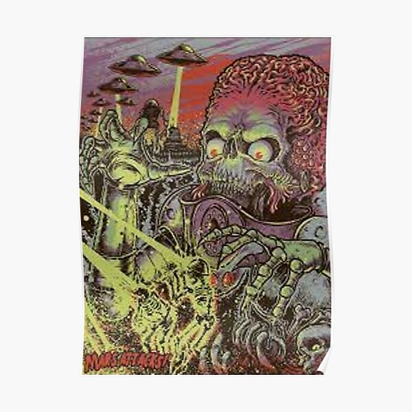 "Mars Attacks! Ack! Vintage alien martian" Poster for Sale by ...