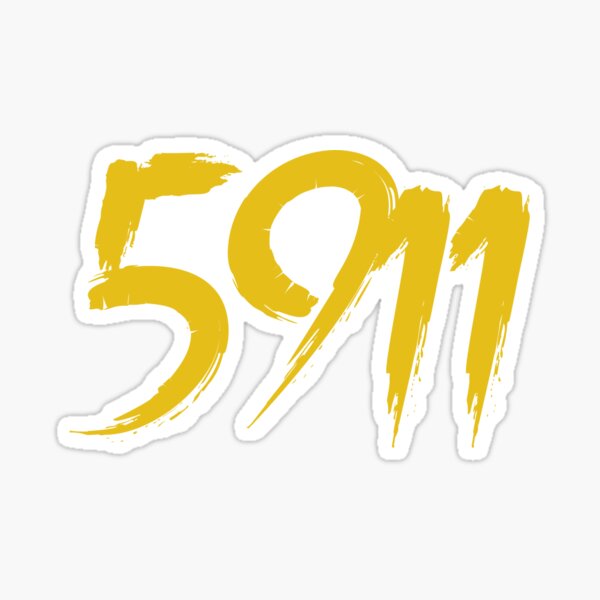 "5911 sidhu moose wala " Sticker by vpaints | Redbubble