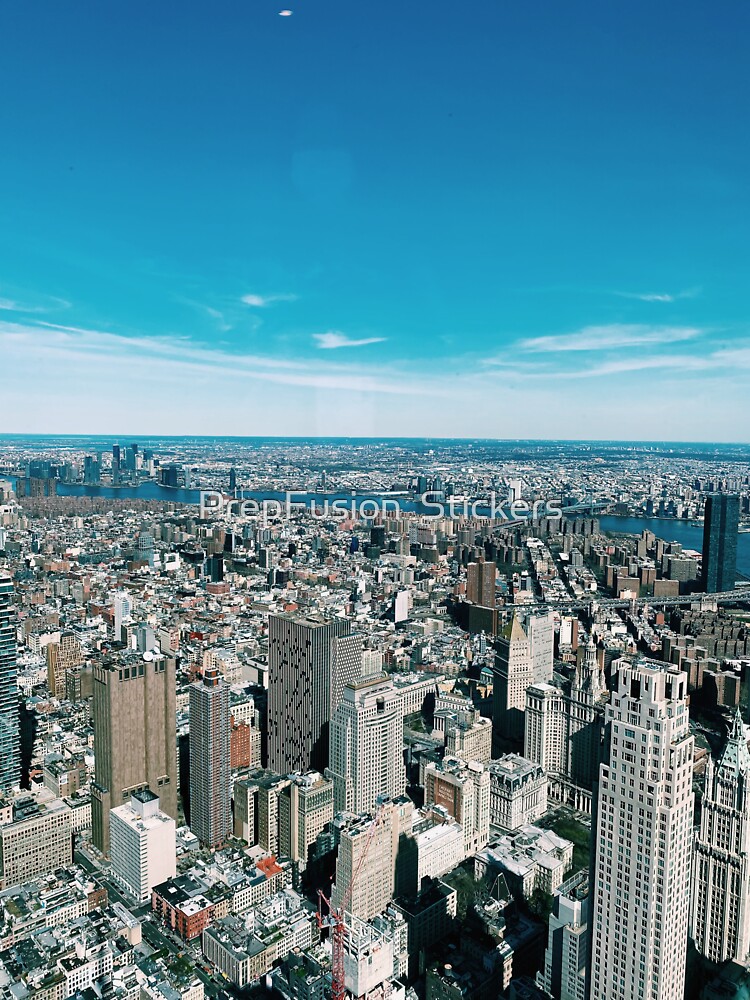 "New York Overview Photo" Sticker for Sale by Kaley-Marie | Redbubble