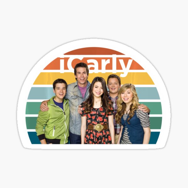 "Icarly Rainbow Arc With Carly, Sam, Freddie, And Spencer" Sticker for ...