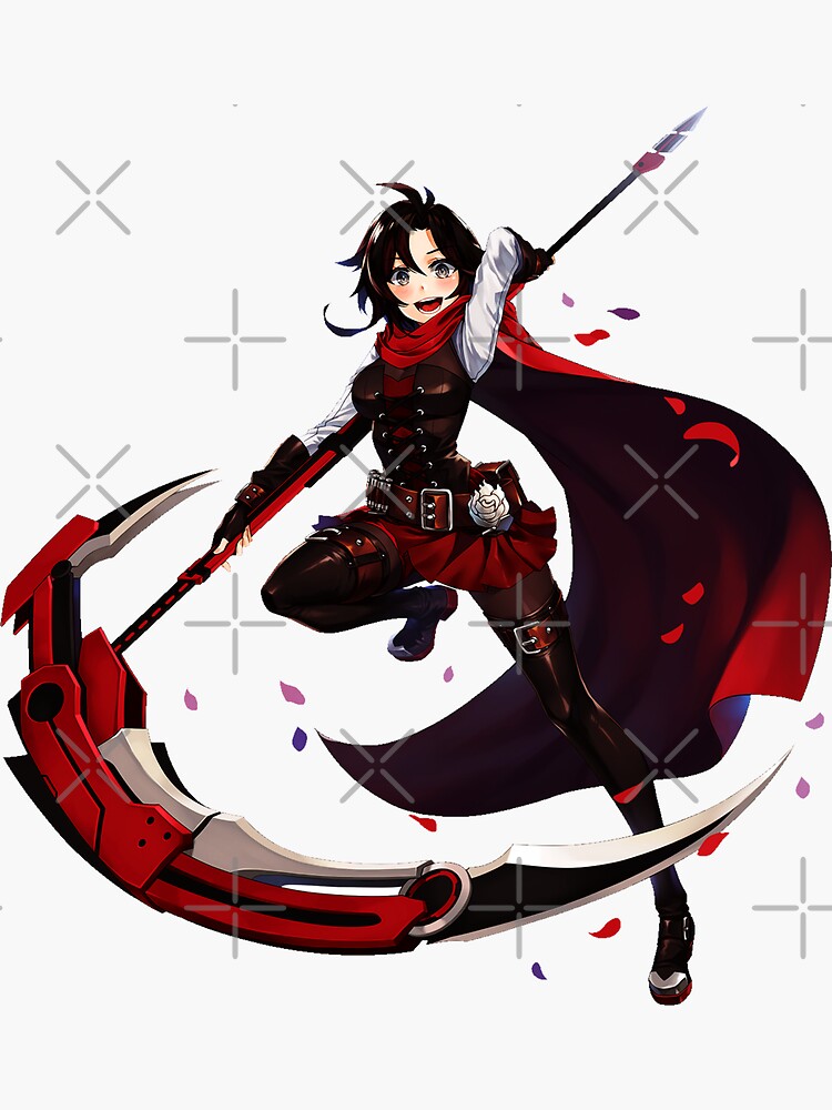 "Rwby Ruby Rose " Sticker for Sale by Reasca | Redbubble