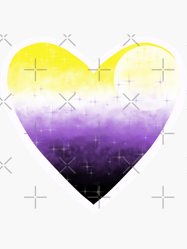 "Subtle Space Non-binary Flag" Sticker for Sale by sunflowerboym ...