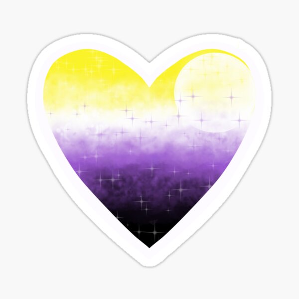 "Subtle Space Non-binary Flag" Sticker for Sale by sunflowerboym ...