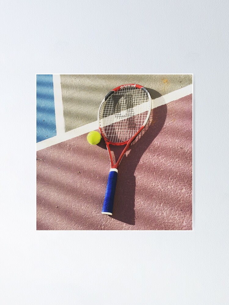 "Tennis Racket, Tennis Court" Poster for Sale by newburyboutique ...
