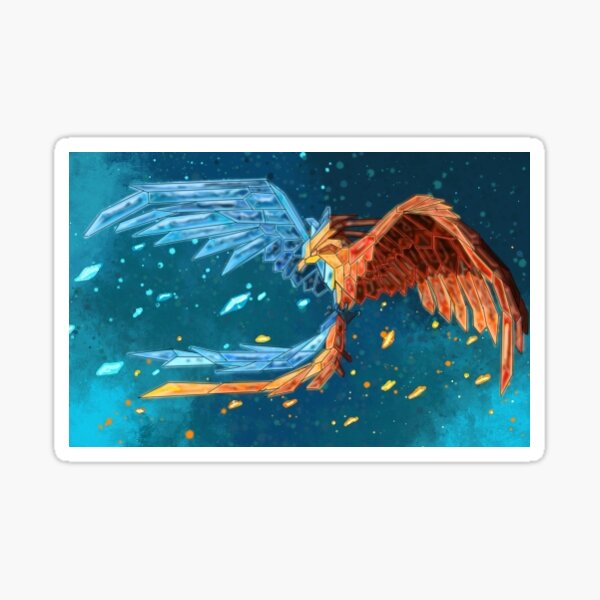 "Crystal Phoenix" Sticker for Sale by CrystalPh0enix | Redbubble
