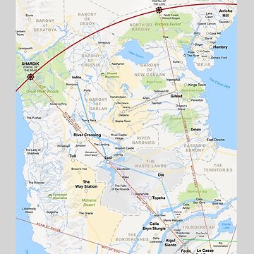 "The Dark Tower - 'Turtle Maps App' Mid-World Map" Poster for Sale by ...